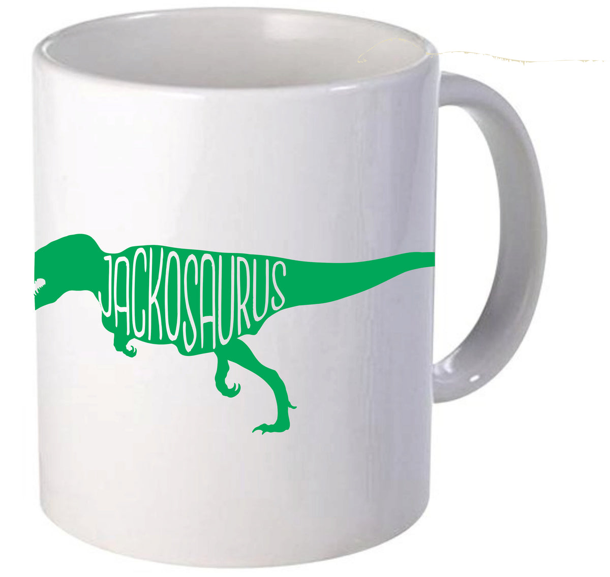 Personalised Saurus Red Mug – Edward Sinclair Clothing